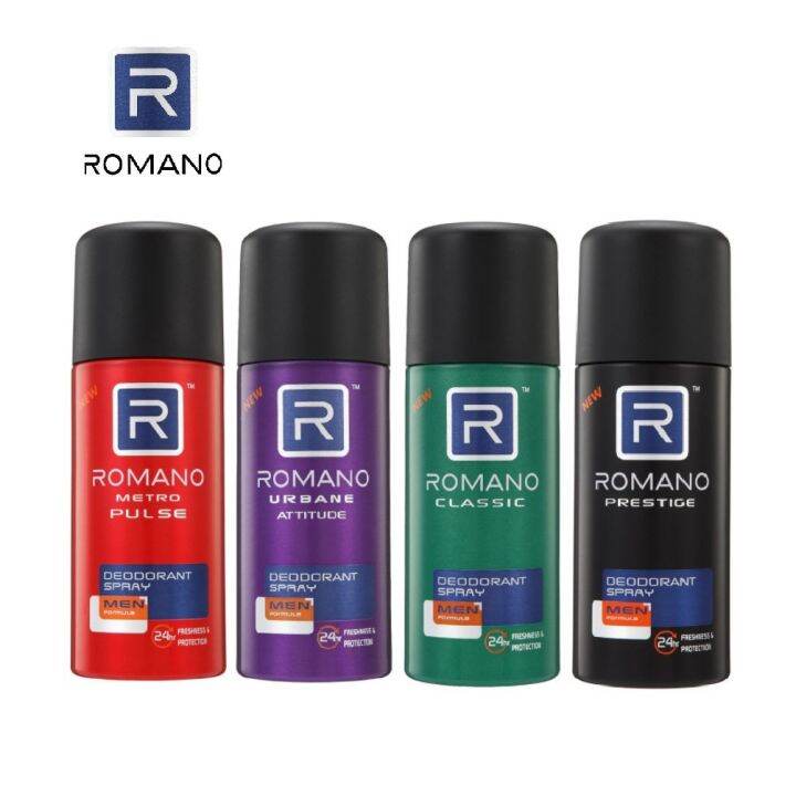 Romano Men Deodorant Body Spray 150ml | Lazada