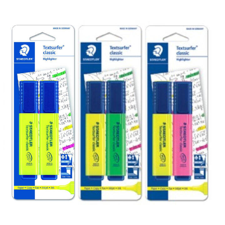 Staedtler Highlighter Textsurfer Classic - 3 Variants | Lazada