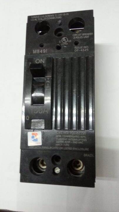 GE Breaker Circuit Breaker ORIGINAL TQD 150 Amperes 2 Pole Bolt-On Type ...