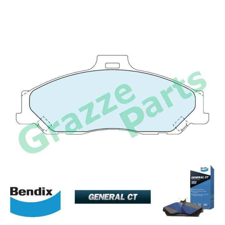 Bendix General CT Disc Brake Pad Front for DB1366 Ford Ranger WL Mazda ...