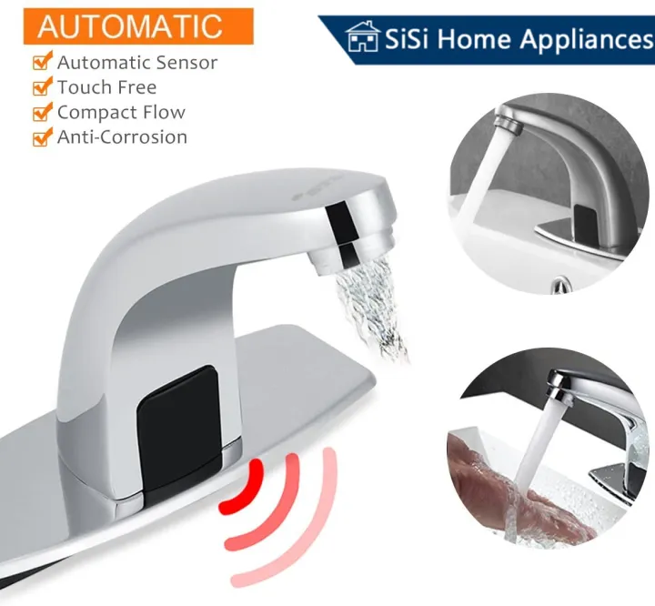 Ss Automatic Infrared Sensor Faucet Zinc Alloy Smart Touchless Sink