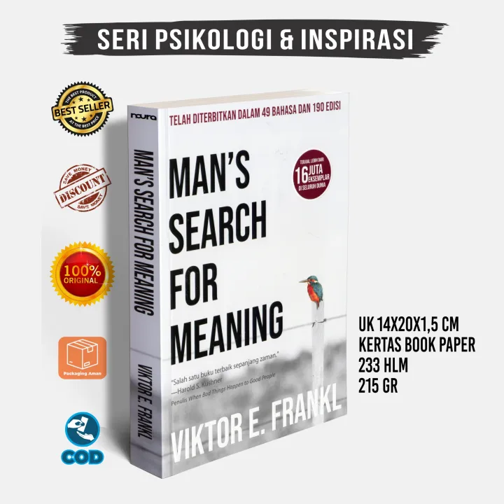 Buku Inspirasi Mans Search For Meaning Original Best Seller - Viktor E ...