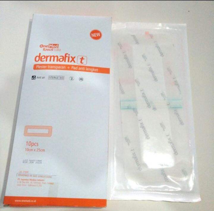 Dermafix plester luka kedap air cesar operasi sesar steril dermafix 10x25cm 1 pcs Besar | Lazada ...