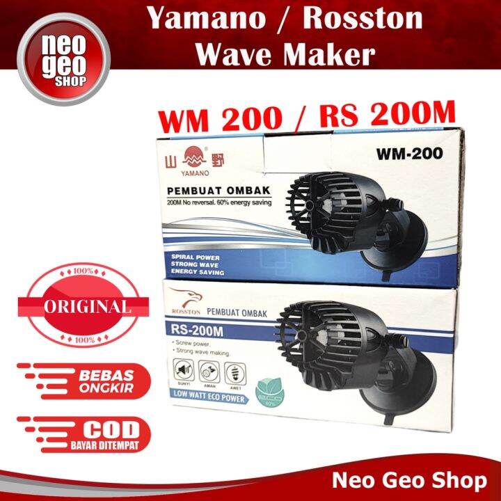 WM 200 RS 200M Yamano Rosston WM200 RS200M Wave Maker Pompa Arus Ombak ...