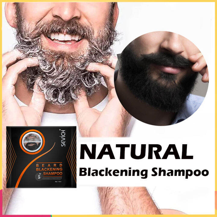 Instant Beard Blackening Shampoo Dye Beard Natural Permanent Hair ...
