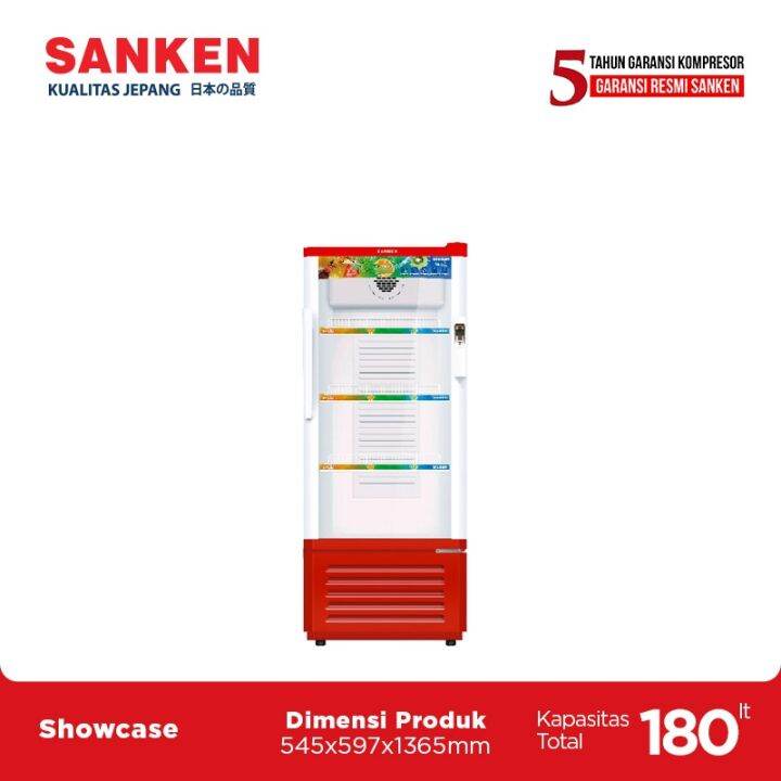 SHOWCASE SANKEN 3 RAK SRS 180 | Lazada Indonesia