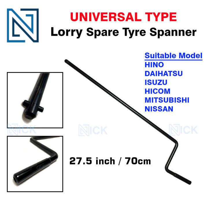 Universal Lorry Spare Tyre Spanner Spanar Tayar Spare Lori HINO ...