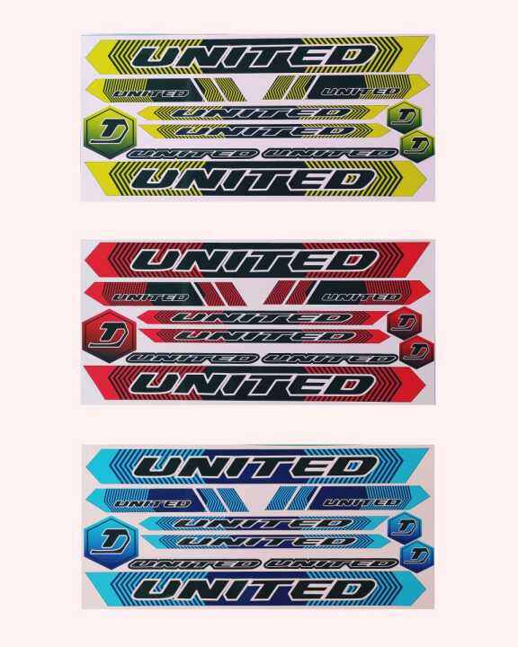 Stiker decal Sepeda Frame UNITED variasi 3 | Lazada Indonesia