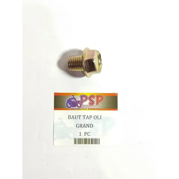 Baut Tap Oli GRAND / SUPRA / PRIMA - Baud Tap Oli Mesin Drat 12mm ("17 ...