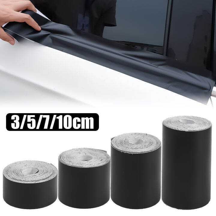 3/5/7/10CM Black Matte Vinyl Tape Window Trim Film Chrome Delete Vinyl ...