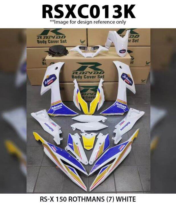 Rapido Cover Set Honda RS-X 150 Rothmans (7) White Accessories Motor ...