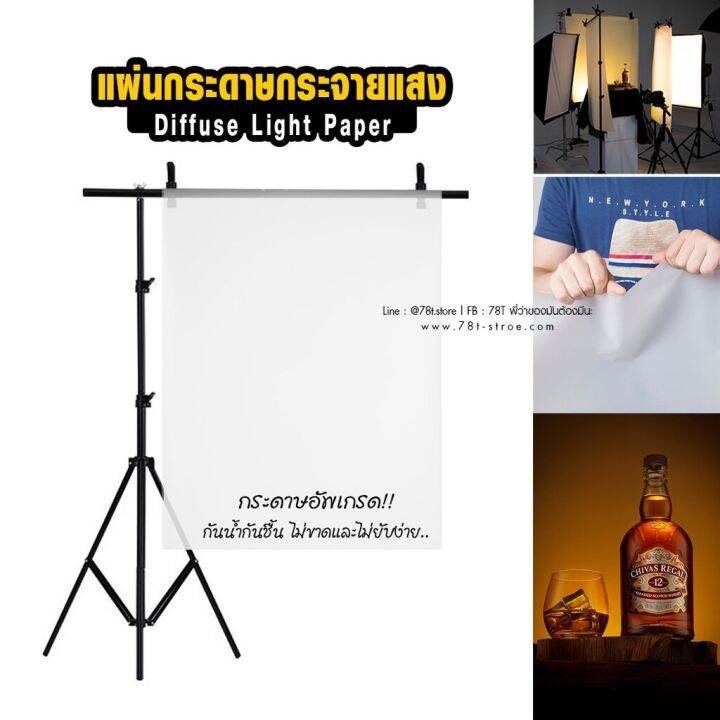 กระดาษกระจายแสง แฟลช LED แสงนุ่ม Diffuse Light Paper แผ่นกระจายแสง1 ...