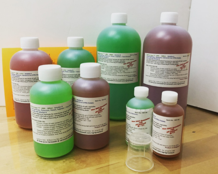 Hydroponic nutrient solution AB for veggies & herbs Natural ...