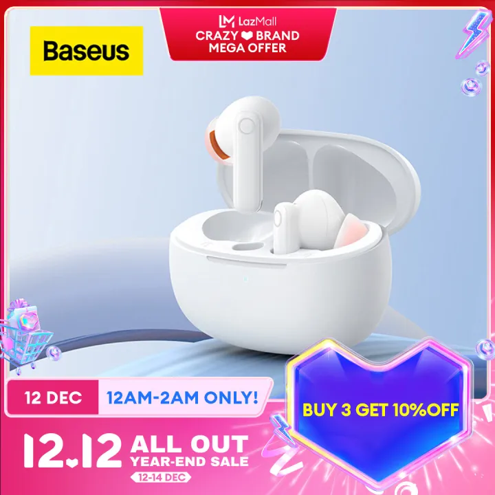 Baseus M1 ANC หูฟัง TWS Bluetooth 5.2หูฟัง4-mic ENC ลดเสียงรบกวนหูฟัง ...
