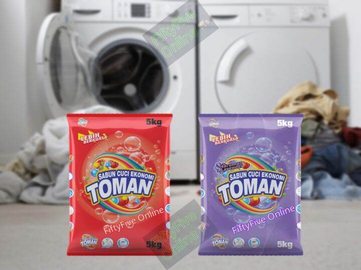 Toman Detergent Powder 5kg | Toman Sabun Cuci Ekonomi 5kg | Toman ...
