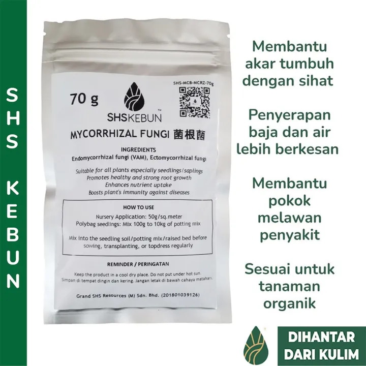 Baja Akar Mycorrhizal Fungi 菌根菌 根肥 70g Mycorrhizae Mychorizal Care ...