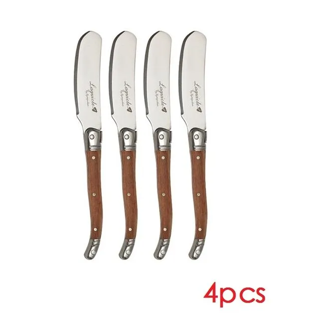 3-6ชิ้น Laguiole ชีสชุดไม้จับเนย S Preader มีดมินิครีมชีสตัดเครื่องตัด ...