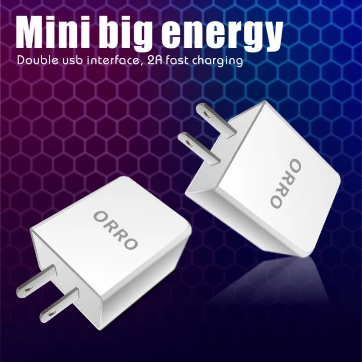 ORRO (white) 2-port wall charger, suitable for most mobile phones on ...