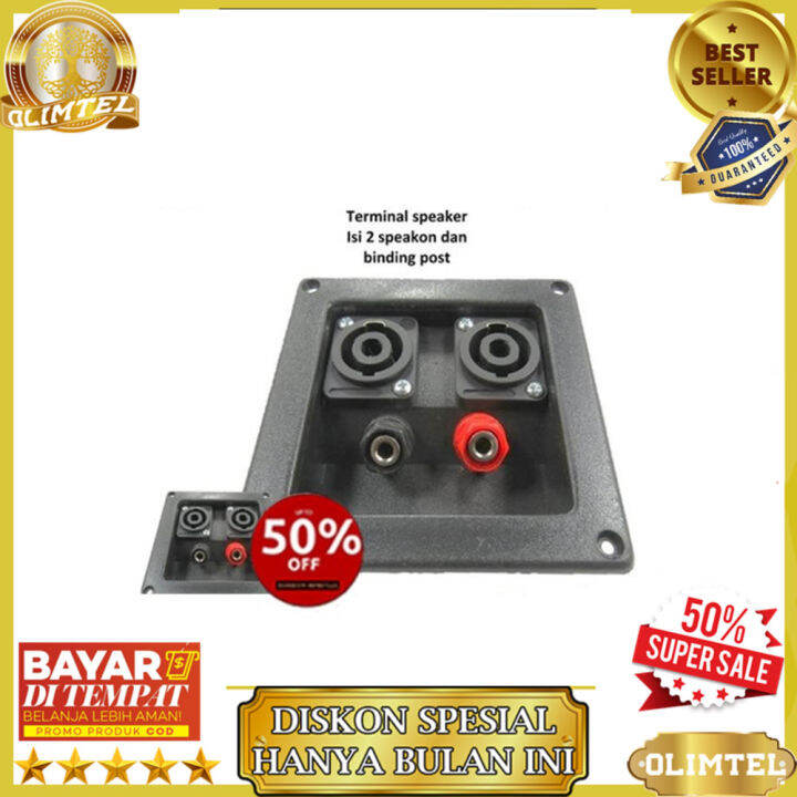 Terminal Speaker Box Kotak Segi 2 Pin Speakon Spikon Spicon Terbaik ...
