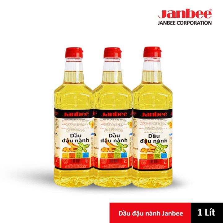 Combo Dầu Đậu Nành Janbee 3 Chai 1L | Lazada.vn