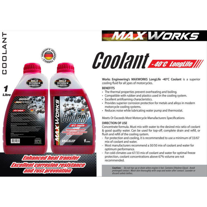 MAXWORKS Longlife -40°C Coolant 1L | Lazada