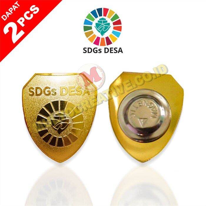 Pin SDGs Desa Logam Kuningan Magnet Bros SDGs Desa Kemendesa / 2pcs | Lazada Indonesia
