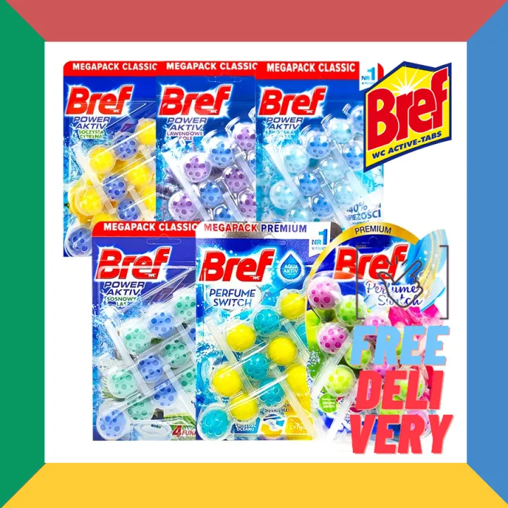 [Bref] Power Active Automatic Toilet Bowl Cleaner All 5 Scents 50g x ...