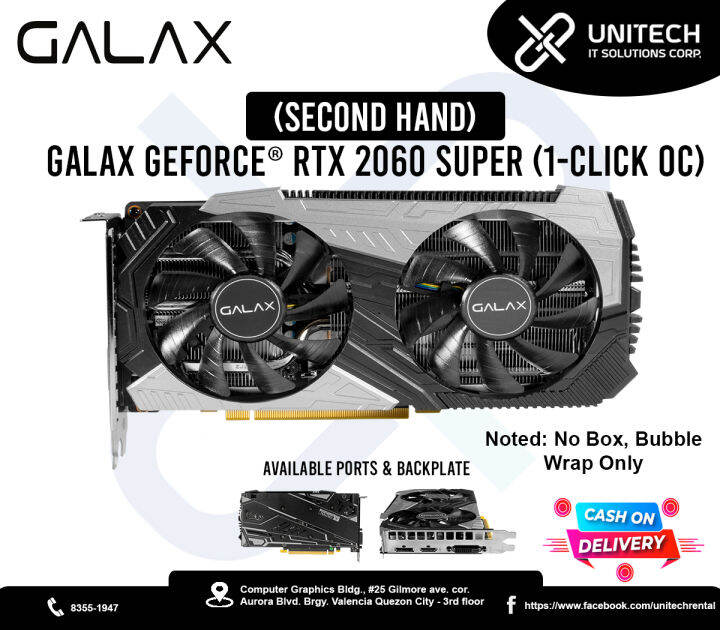 GALAX RTX 2060 SUPER 1-CLICK OC V2 RGB FANS(PRELOVED) | Lazada PH