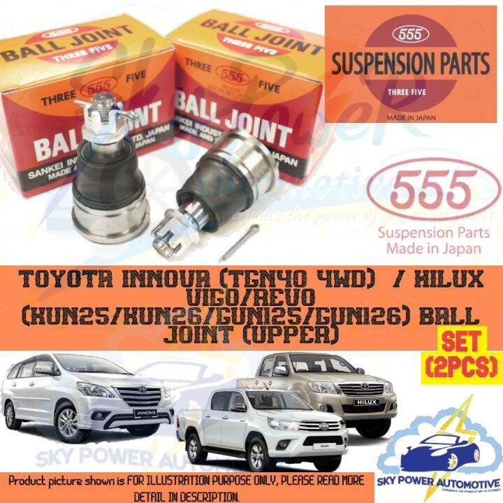 TOYOTA INNOVA (TGN40 4WD) / HILUX VIGO/REVO (KUN25/KUN26/GUN125/GUN126 ...