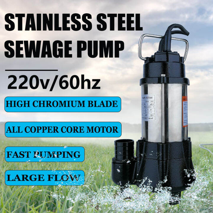 MIJIAYOUPIN Industrial Stainless Steel Multifunction Submersible Sewage ...