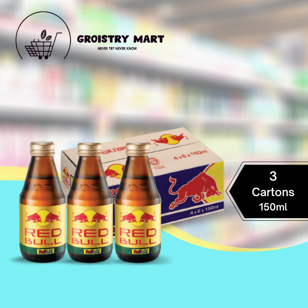 Red Bull Energy Drink Bottle (6in1) 150ml ( 72 x 150ml ) 3 Cartons | Lazada