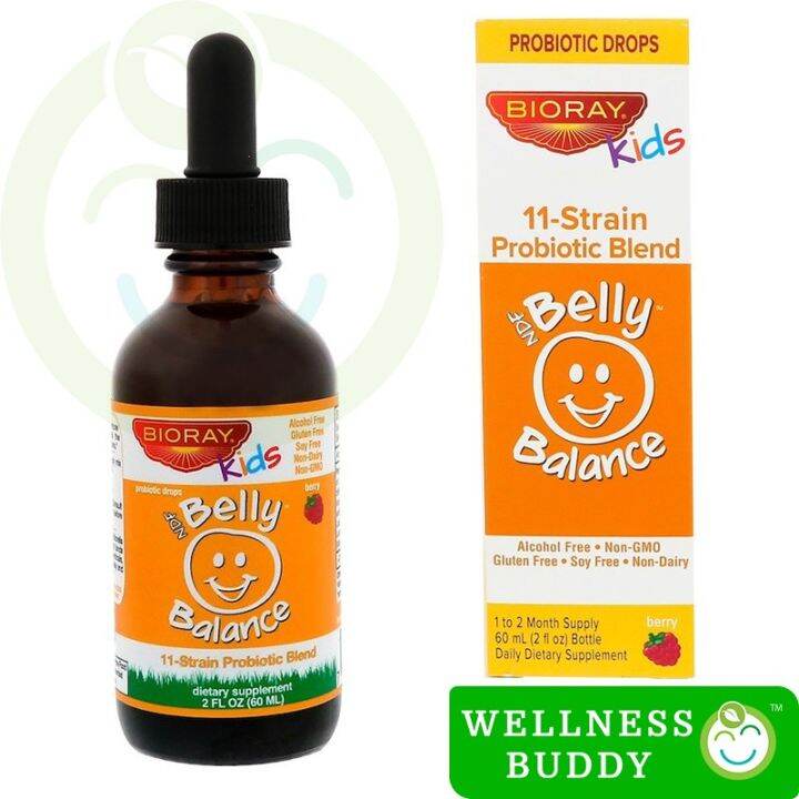 ON HAND Bioray, Kids, NDF Belly Balance Tummy, 11-Strain Probiotic ...