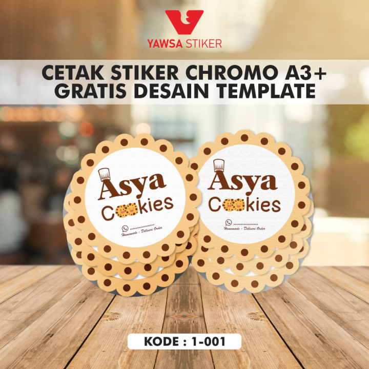 Cetak Stiker Chromo A3+ Gratis Desain Template -1-001 | Lazada Indonesia