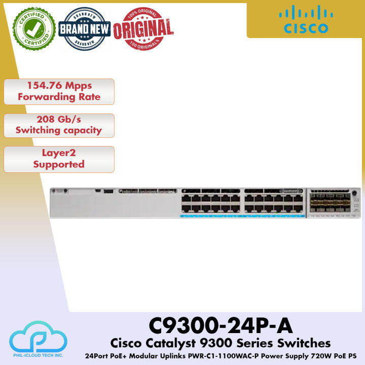 Cisco Catalyst 9300 Series Switches C9300-24P-A Network Advantage ...