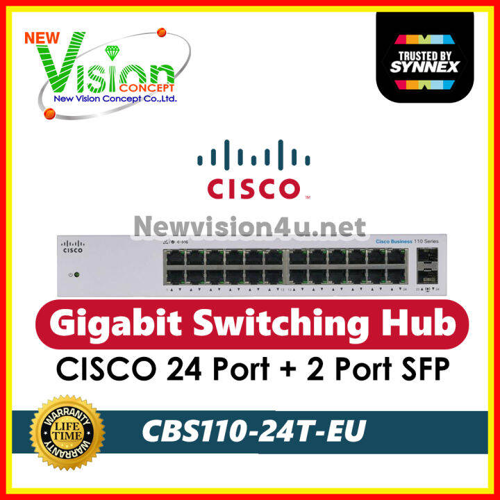 BEST SELLER Cisco Unmanaged Gigabit Switch 24 Port GE CBS110-24T-EU ...