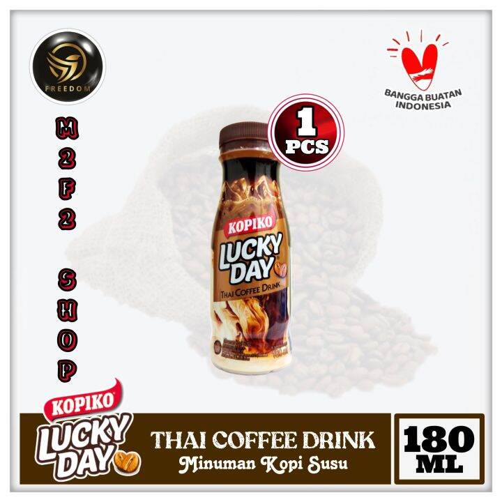 Kopiko Lucky Day Thai Coffee Drink Botol Pet - 180 ml (Kemasan Satuan ...