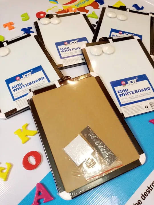 Mini Magnetic Whiteboard with marker, eraser and magnets 21.3 x 27.7 cm ...