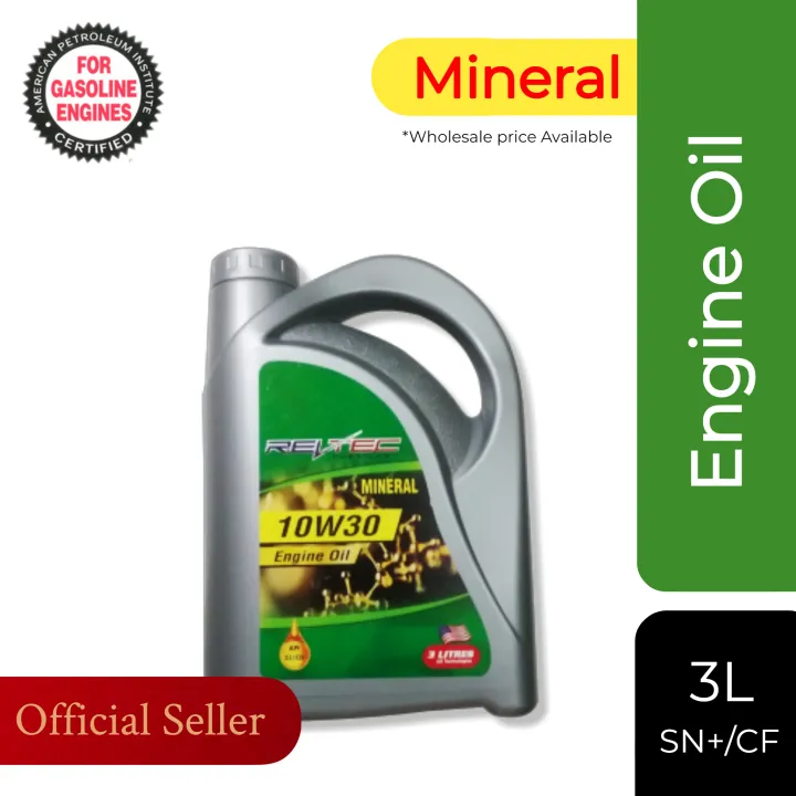 REVTEC ORIGINAL💥-【💯MINERAL 10W30 ENGINE OIL】3L | Lazada