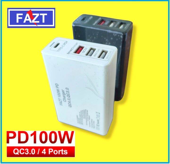 FAZT - 100W PD CHARGER Supports PPS, PD3.0, QC3.0, FCP, AFC & Smart 2 ...