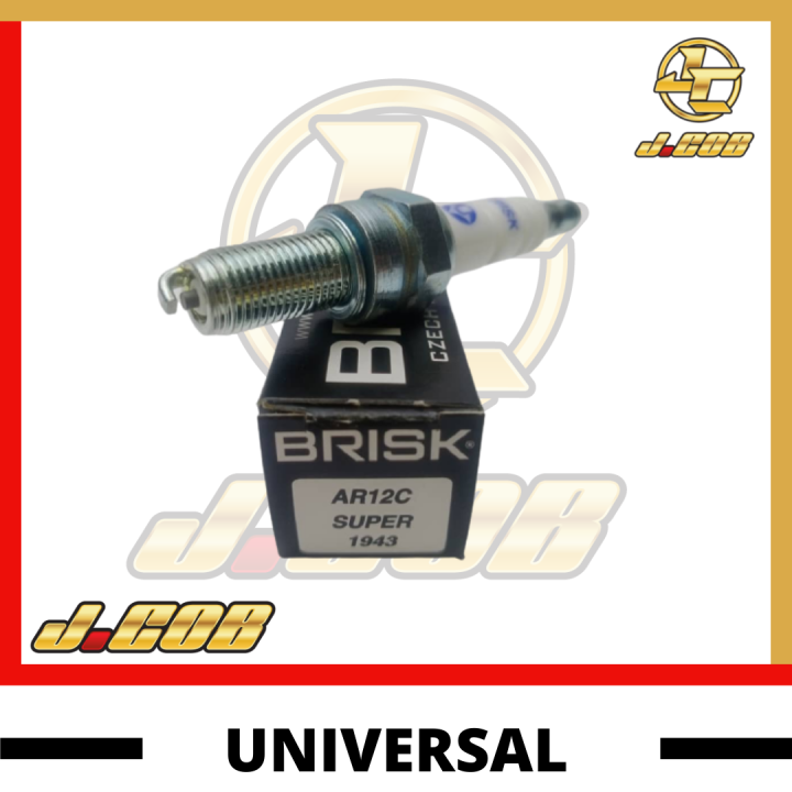 BRISK SPARK PLUG RACING AR12C (CR8E)BENELLI HONDA KAWASAKI VESPA ...