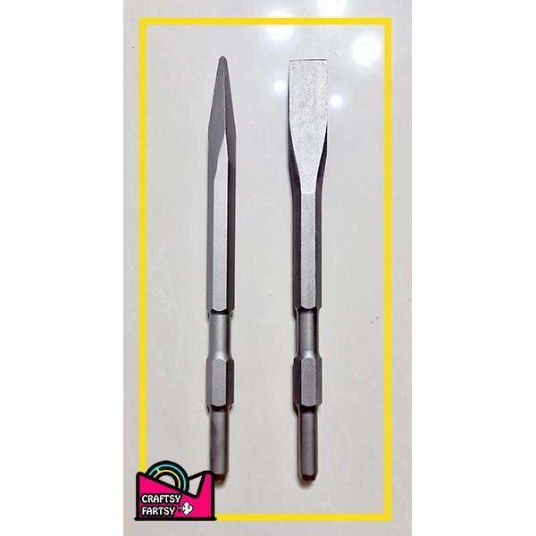 (PER PIECE) Hex Chisel Pointed and Flat 17mm x 280mm SDS | Lazada PH