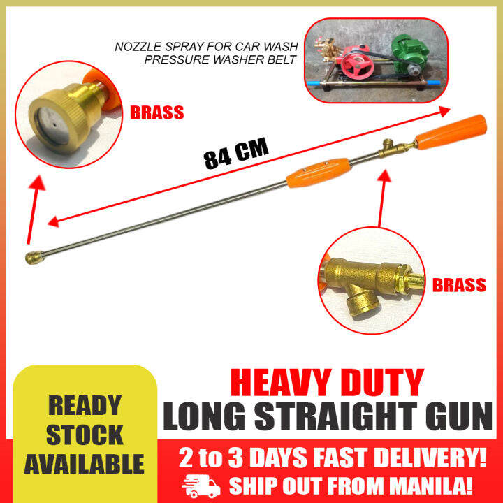 BRASS Long Straight Gun Power Sprayer Stick Nozzle Spray for Car Wash ...