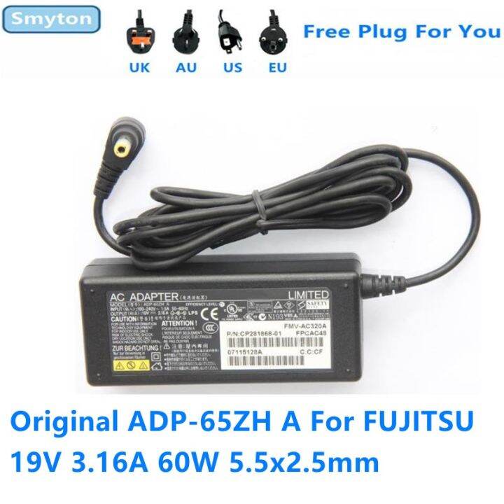 Original AC Adapter Charger For FUJITSU 19V 3.16A 60W ADP-65ZH A Laptop ... Original AC Adapter Charger For FUJITSU 19V 3.16A 60W ADP-65ZH A Laptop ...