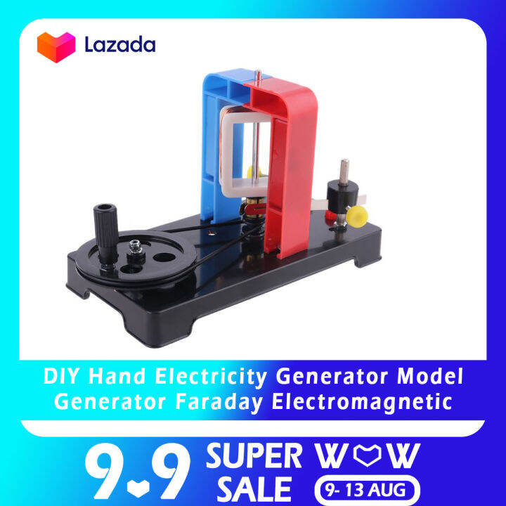DIY Hand Electricity Generator Model Generator Faraday Electromagnetic ...