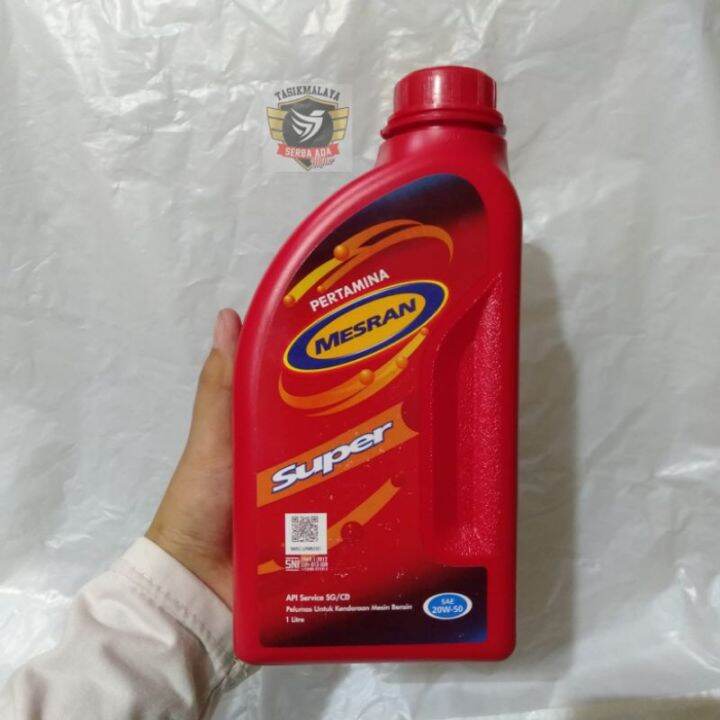 OLI PERTAMINA MESRAN SUPER SAE 20W-50 1 LITER | Lazada Indonesia