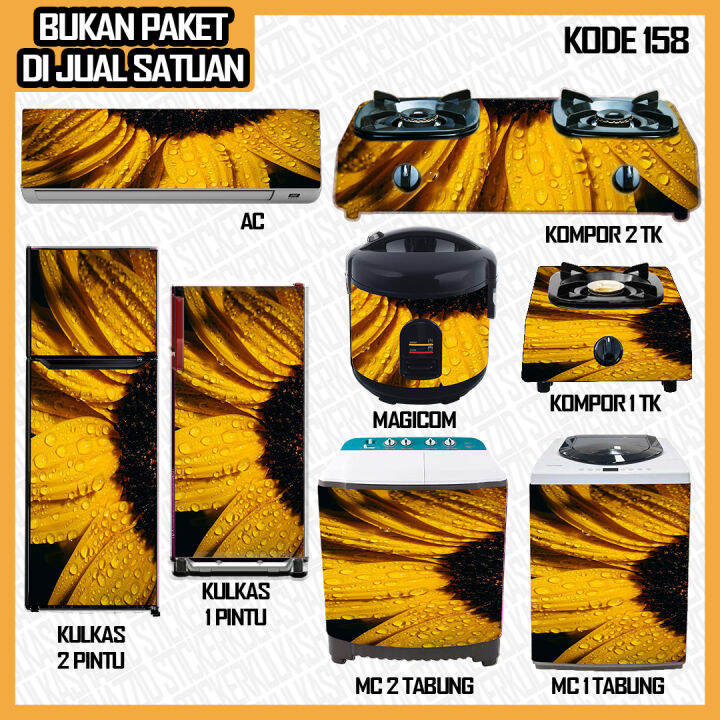 Sticker Homemade Stiker AC / Magicom / Kulkas 1 dan 2 Pintu / Kompor 1 ...