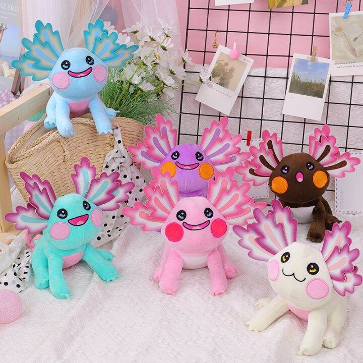 New Arrival Axolotl Plush Cartoon Six-Color Salamander Doll Children's ...