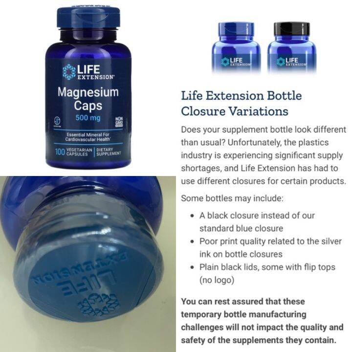Life Extension Magnesium 500mg 100 caps | Lazada PH
