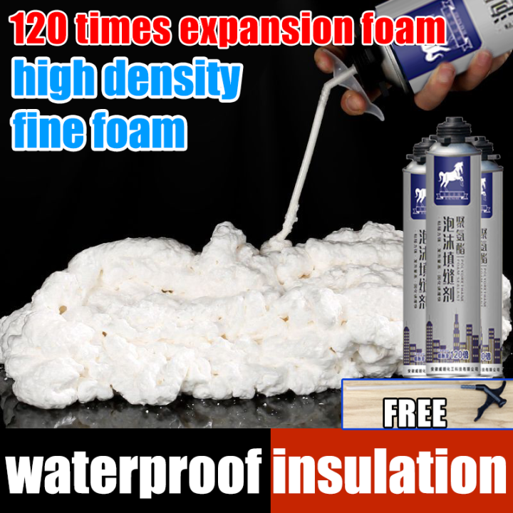 900g Polyurethane Expanding Foam Spray 120 times high foaming volume sealant filler insulation ...