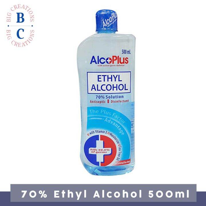 AlcoPlus Ethyl Alcohol 70% Solution 500ml | Lazada PH